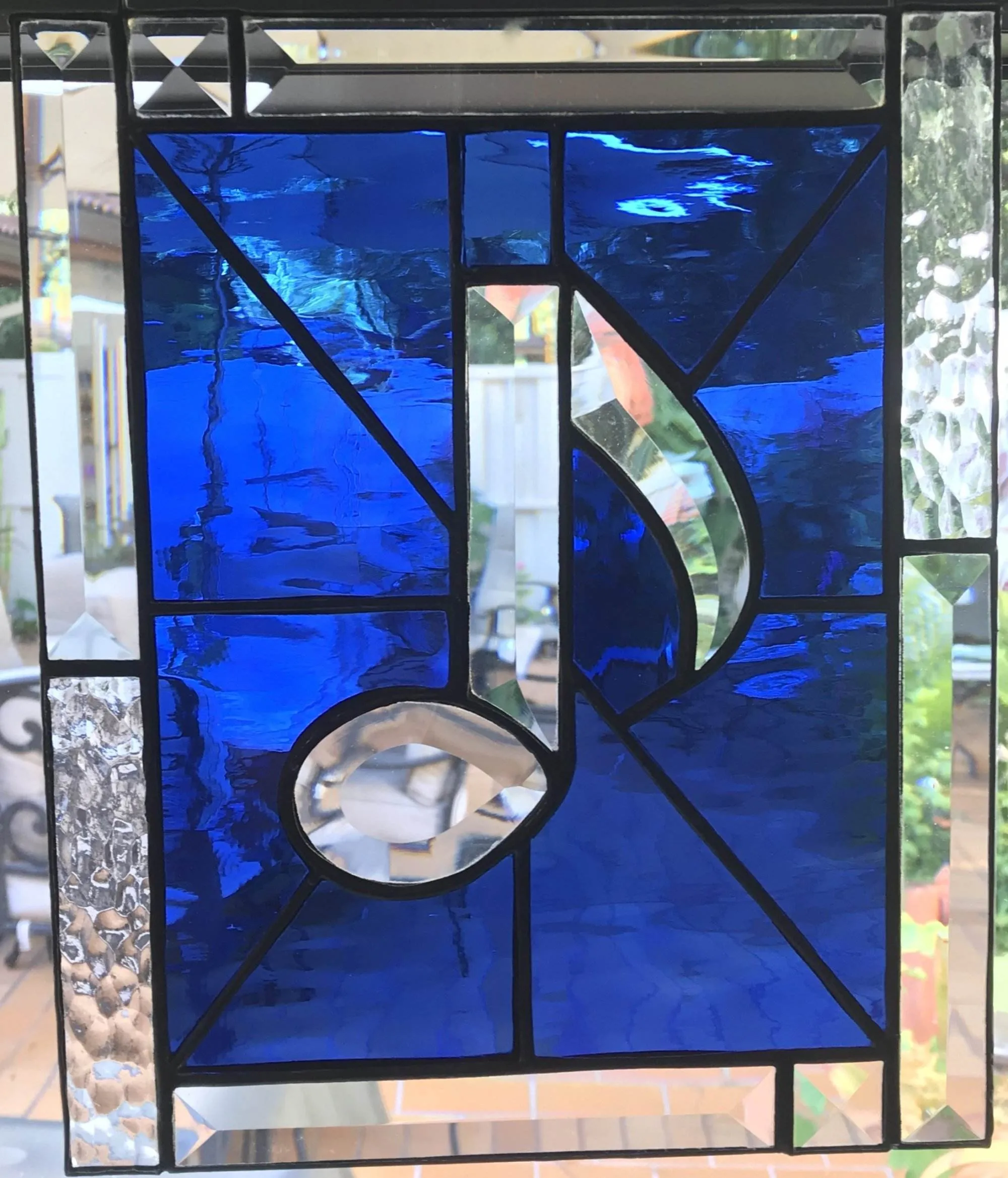 Music Note Stained Glass Panel, Free Shipping - Connection 2 Spirit
